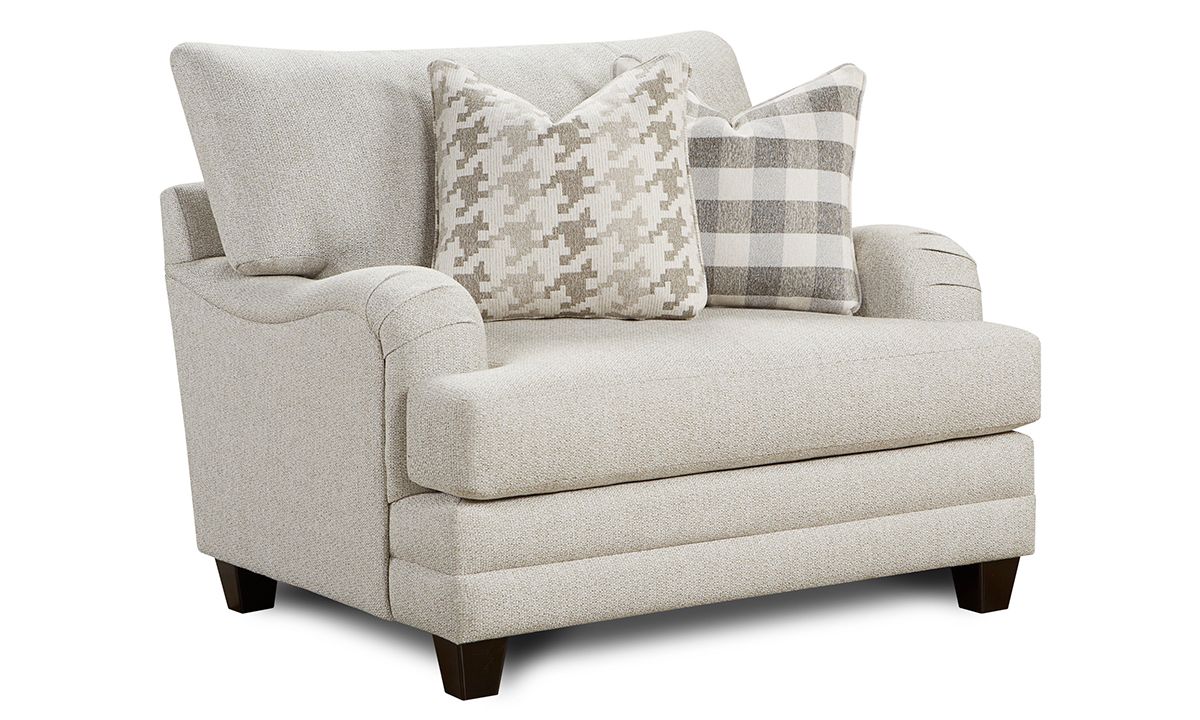 Charles of London Cream Berber Arm Chair | Haynes Furniture